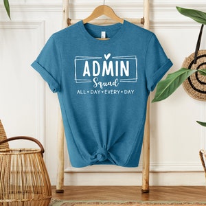 Admin Squad Shirt, Office Squad Gift, Administrative Assistant Shirt ...