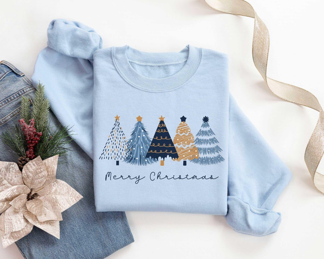 Christmas Tree Sweater, Christmas Sweater, Christmas Crewneck ...