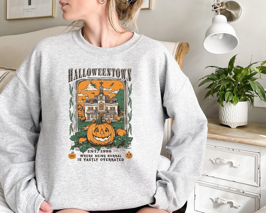 Halloweentown Est 1998 Sweatshirt Halloween Town Crewneck Retro ...