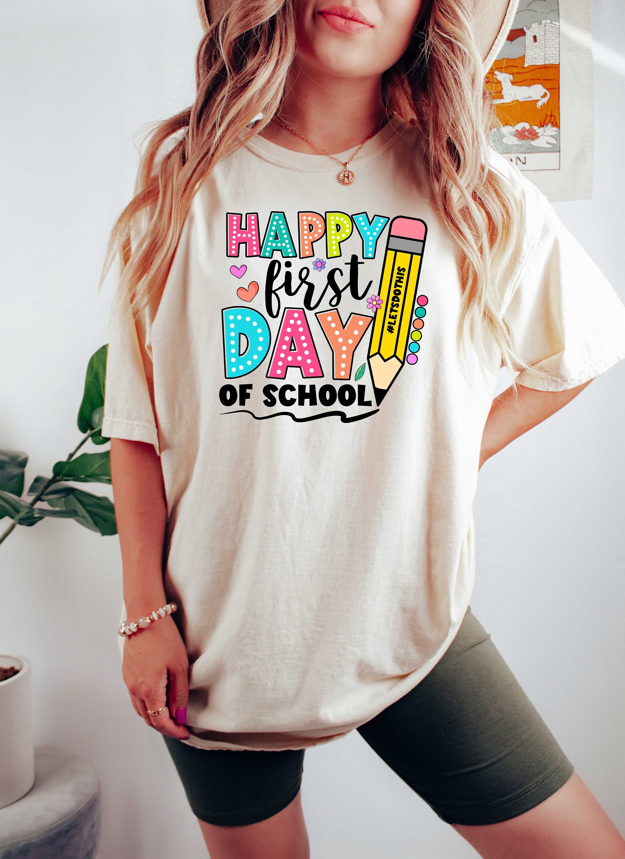 Happy First Day of School Shirt, Teacher Shirt, Teacher Gift, Teacher ...