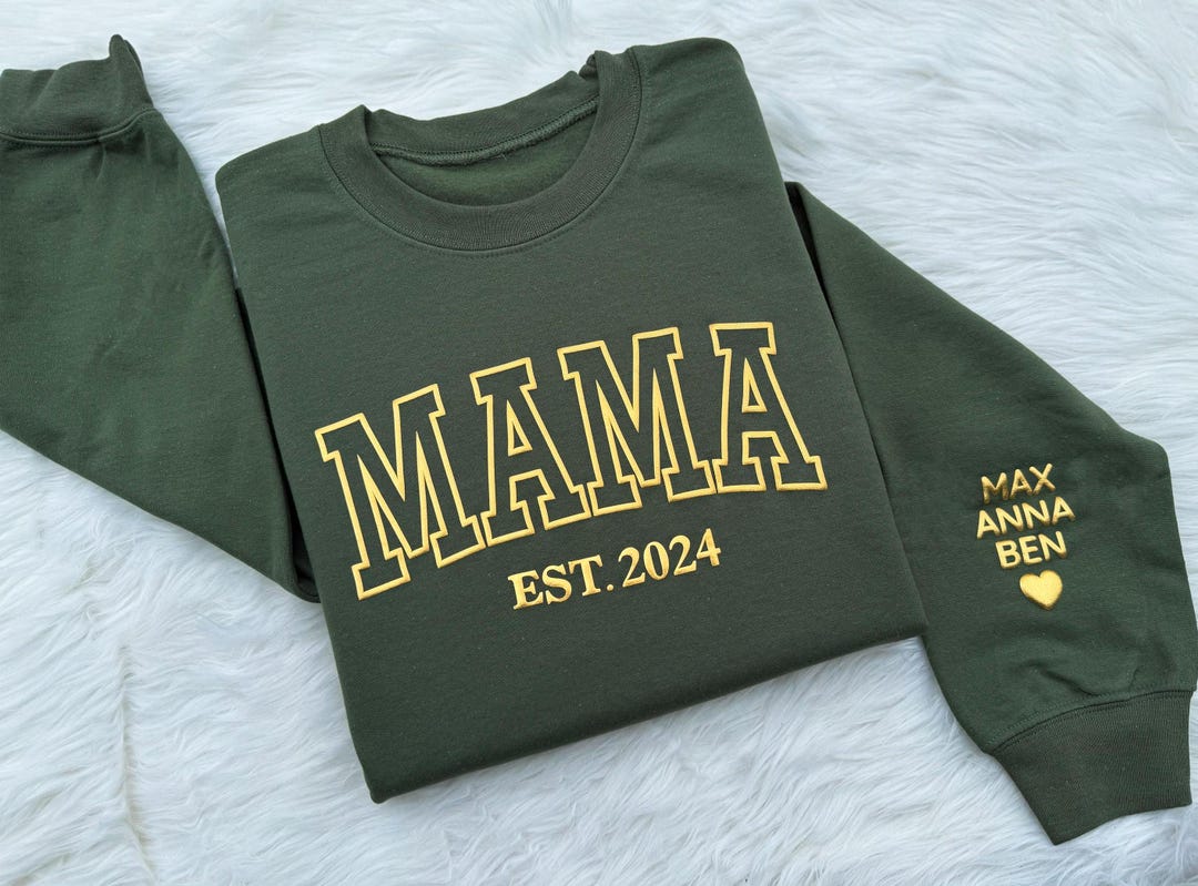 Puff Print Team Sweatshirt, Embossed Team Name, Custom Game Day Shirt ...