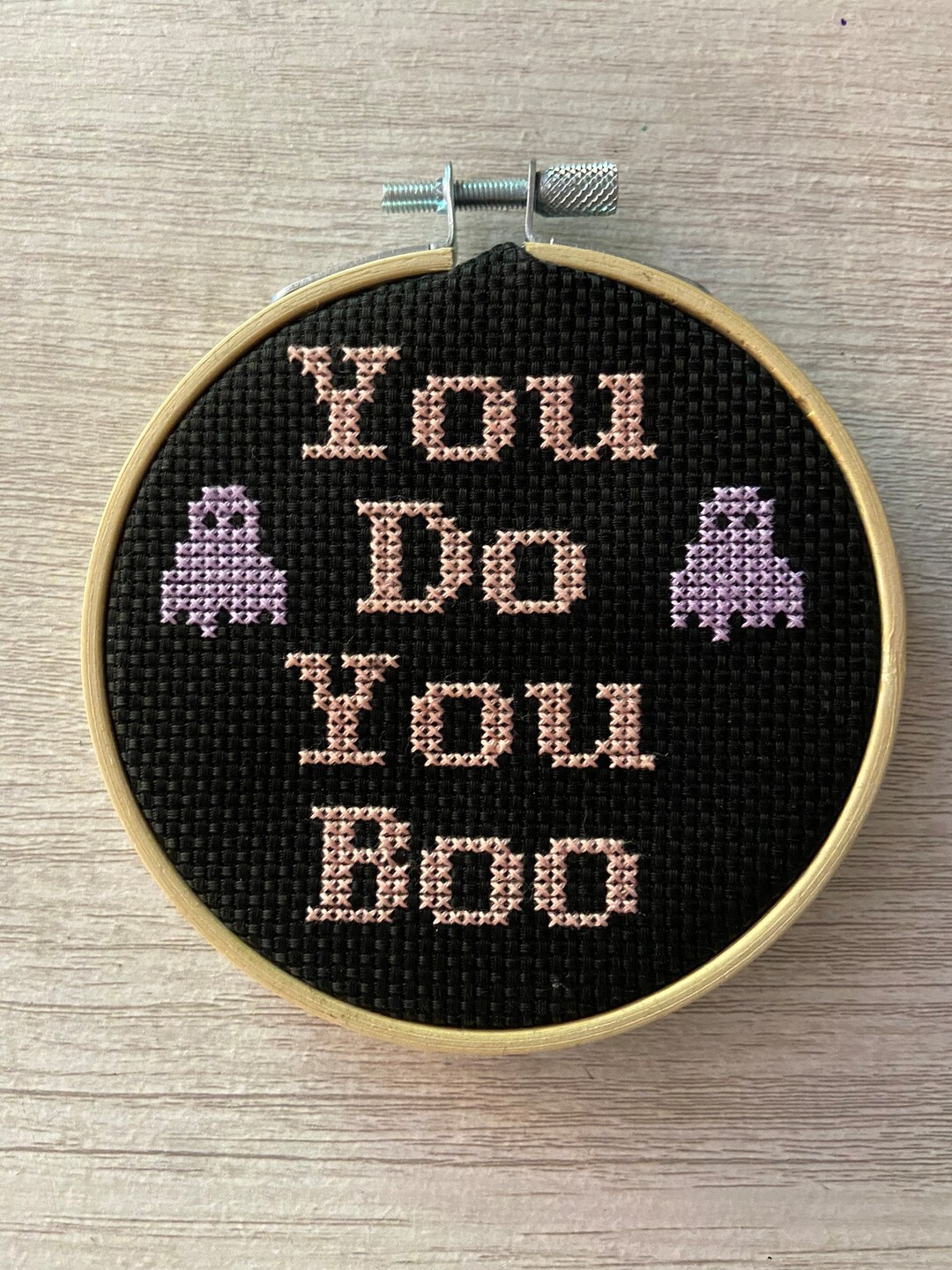 BOO 4 Inch Cross Stitch - Etsy