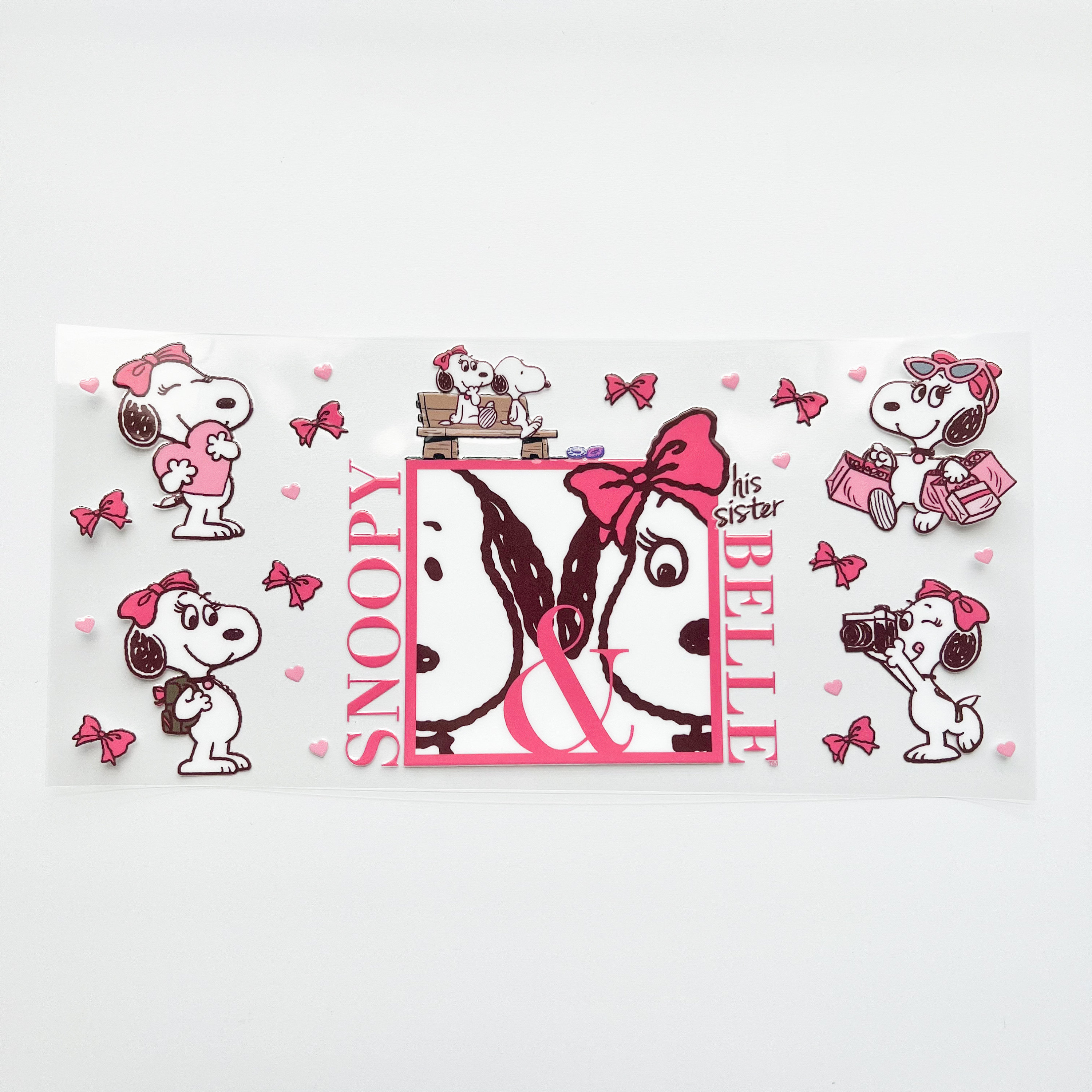 Deadpool Dad Hello Kitty Snoopy Belle ghost Lotso UV DTF 16oz Cup Wrap ...
