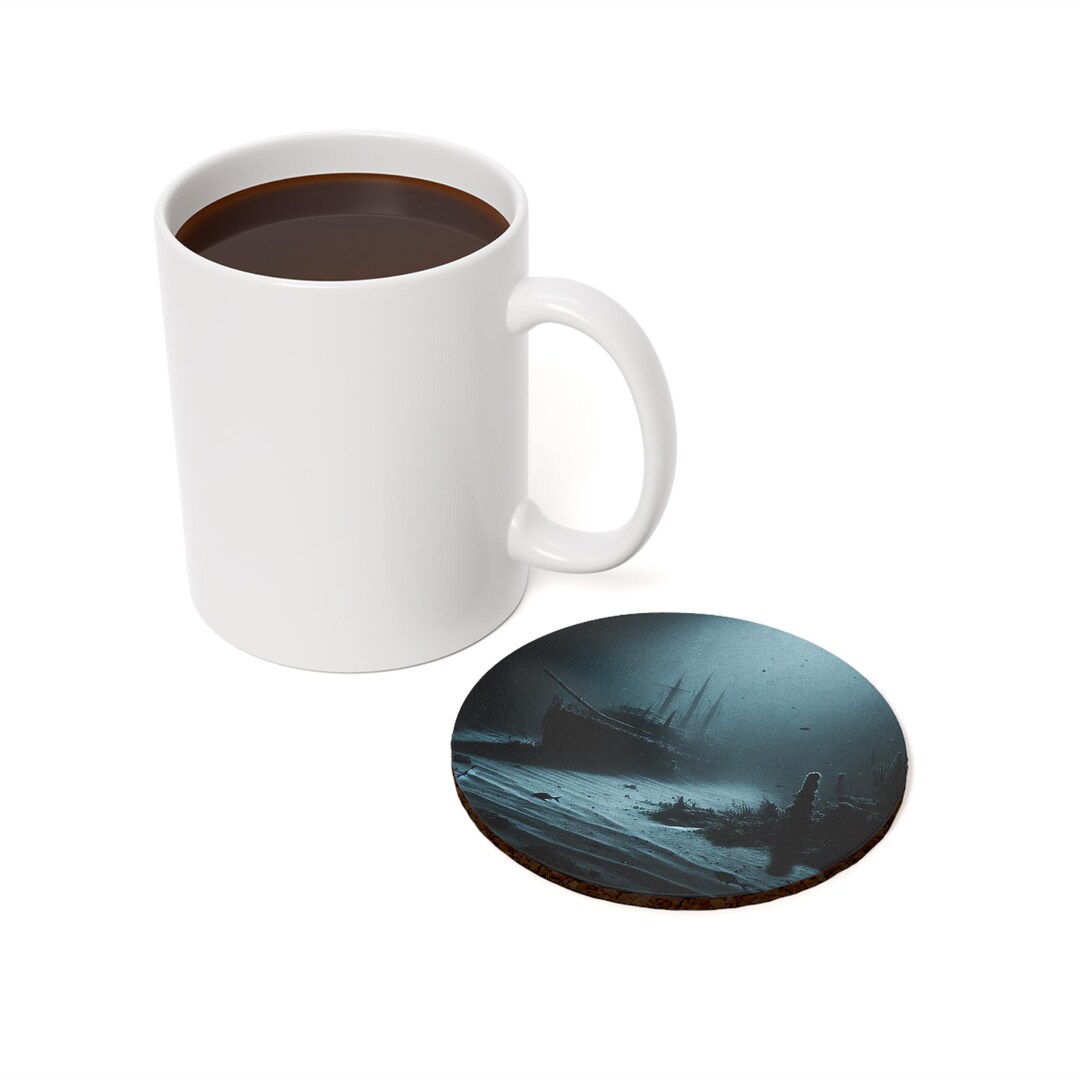 Underwater Shipwreck Cork Back Coaster - Etsy