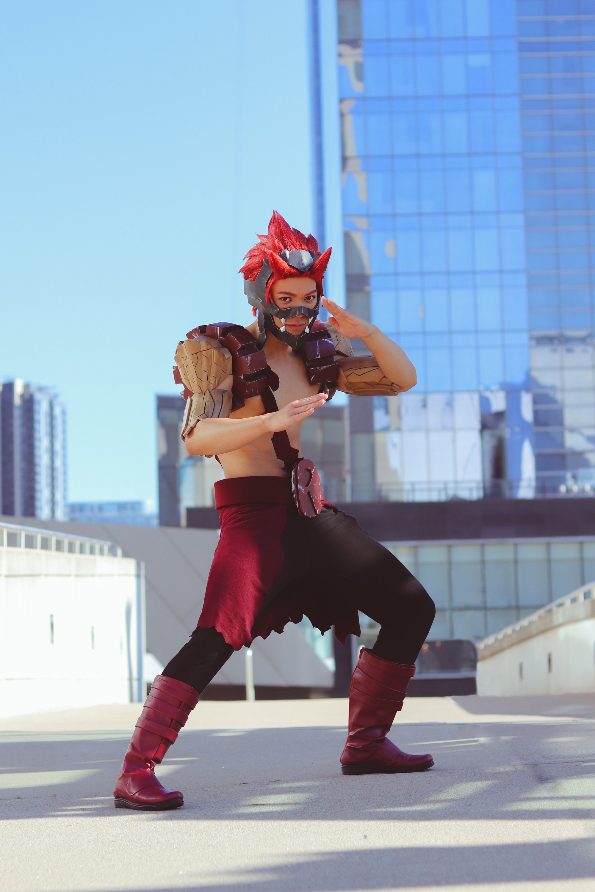 Red Riot / Ejirou Kirishima Mask My Hero Academia Instructional Pattern ...