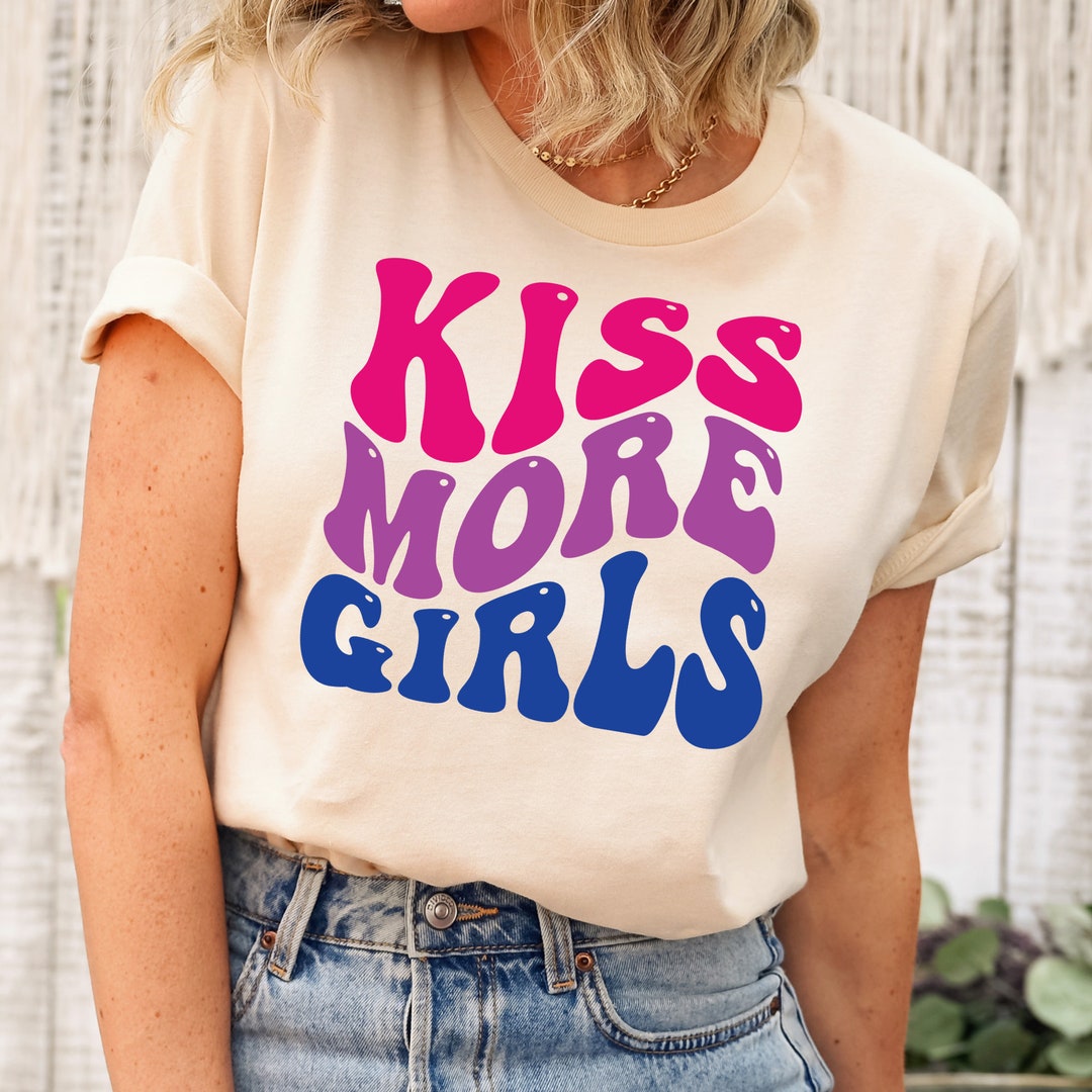 LGBTQ Shirt, Kiss More Girls Shirt, Gay Pride Shirt, Lesbian Shirt ...