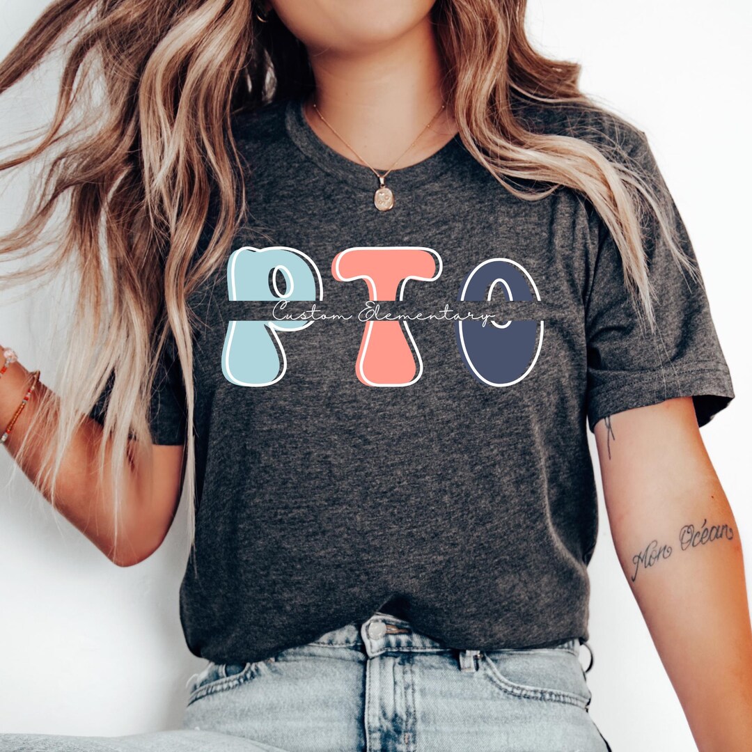 Custom PTO Shirts, Parent Teacher Organization Tshirt, Custom School ...