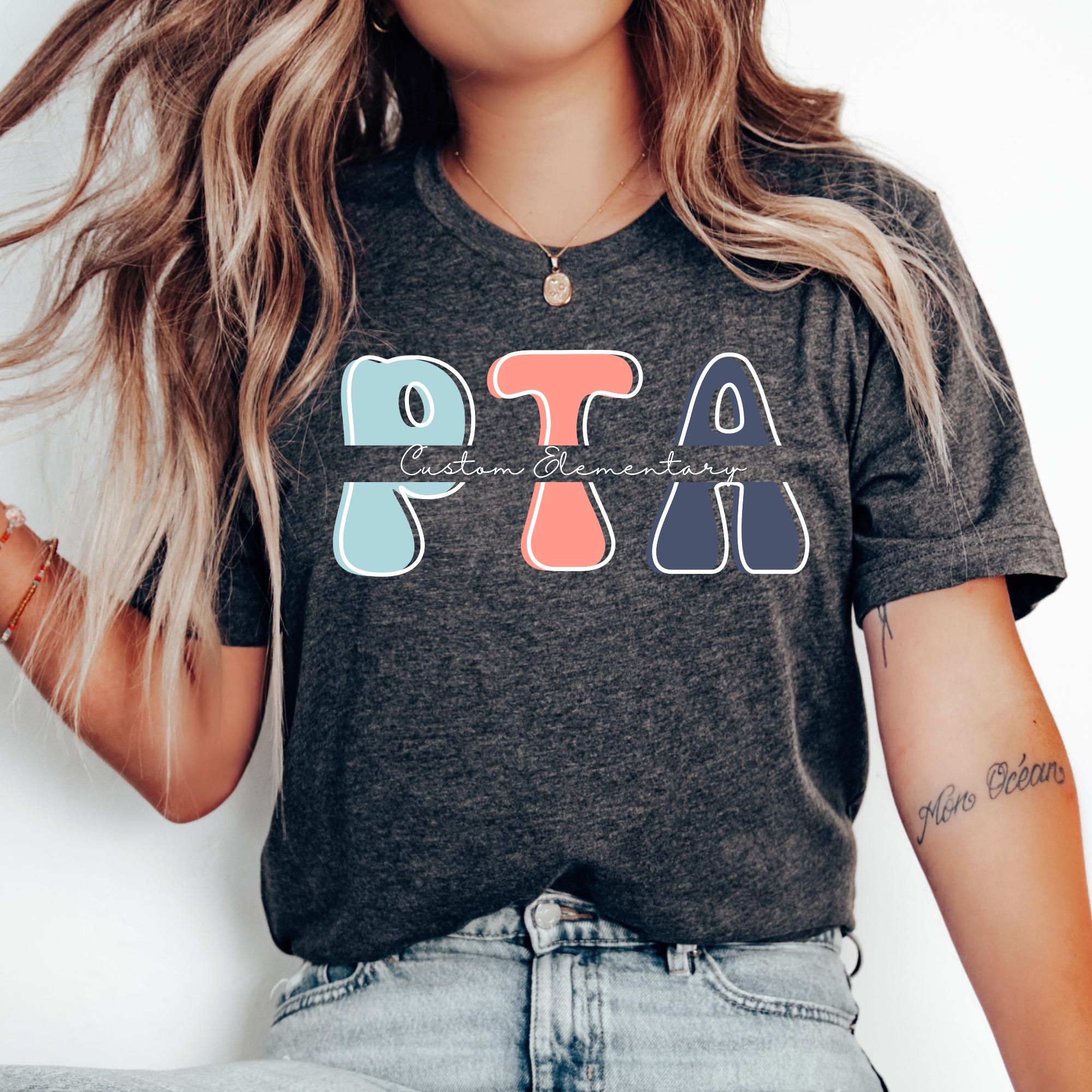 Custom PTA Shirts, Custom Parent Teacher Organization Association Shirt ...