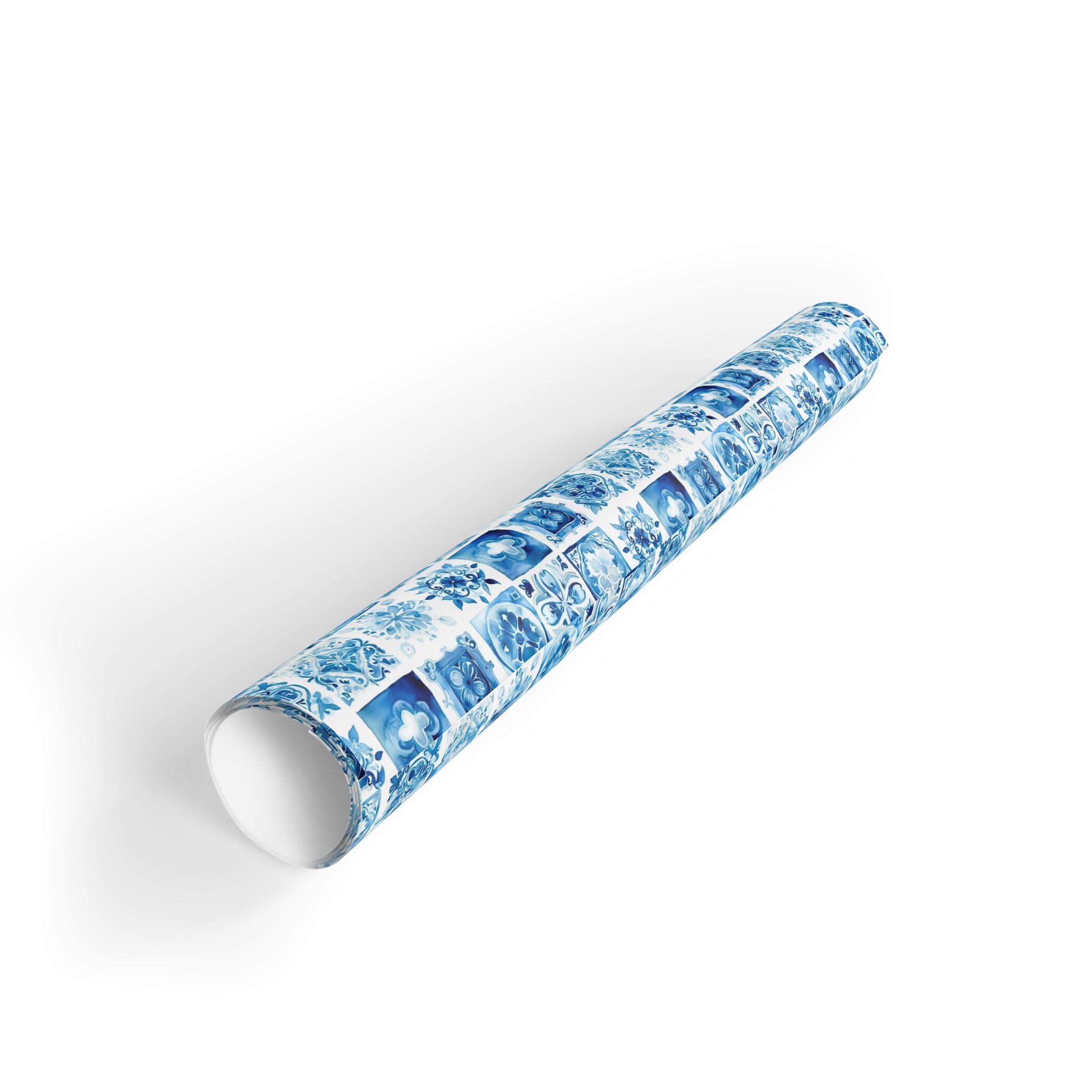 Ecofriendly Wrapping Paper: Watercolor Greek Tiles Gift Wrap - Etsy