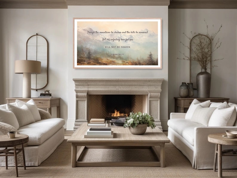 Samsung Frame TV Christian Art Bible Verse Isaiah 54 Scripture My ...