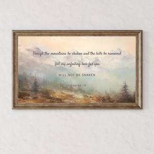 Samsung Frame TV Christian Art Bible Verse Isaiah 54 Scripture My ...