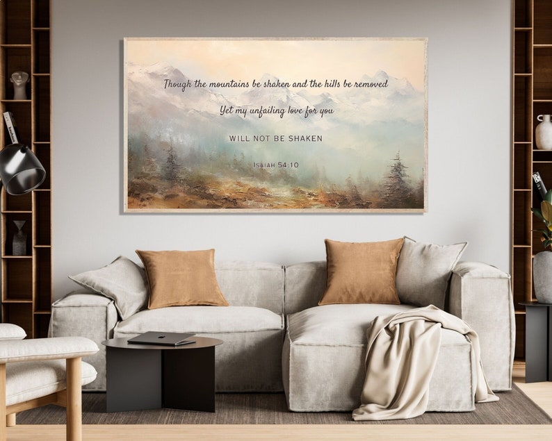 Samsung Frame TV Christian Art Bible Verse Isaiah 54 Scripture My ...