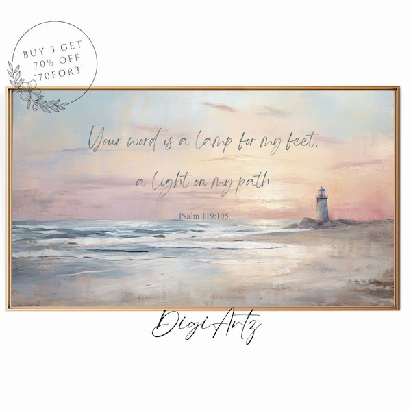 Lighthouse Scripture Decor - Etsy