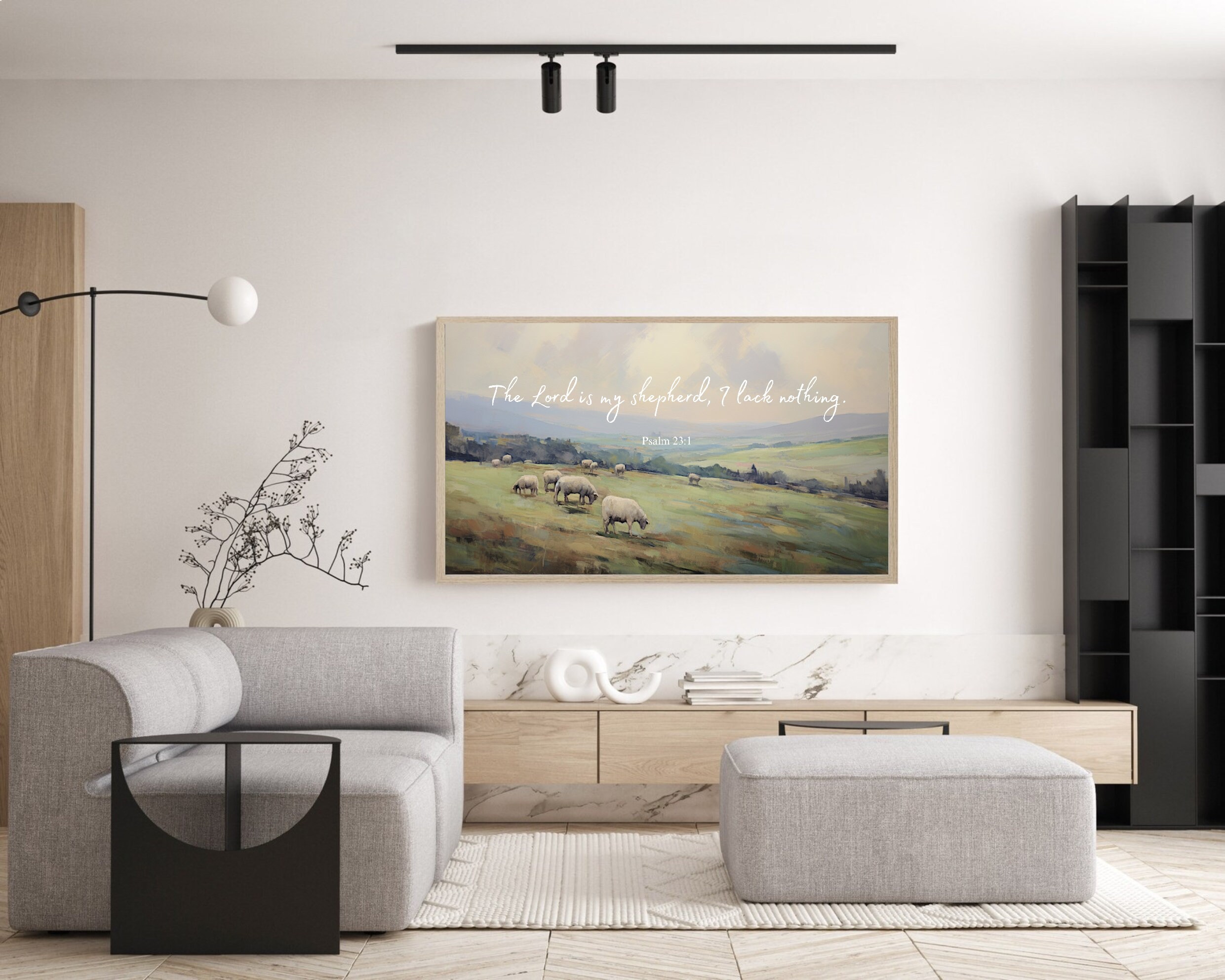 Samsung Frame TV Christian Art Bible Verse Psalm 23 Scripture the Lord ...