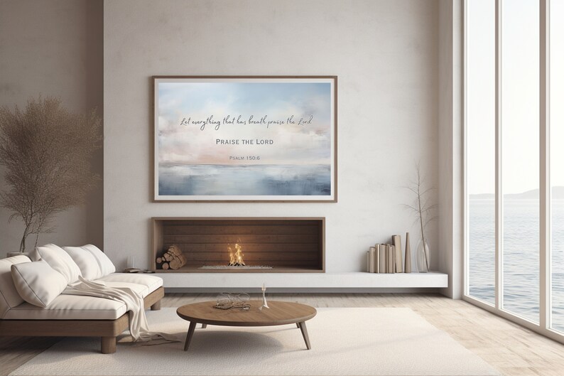 Samsung Frame TV Bible Verse Psalm 150 Scripture Let Everything That ...