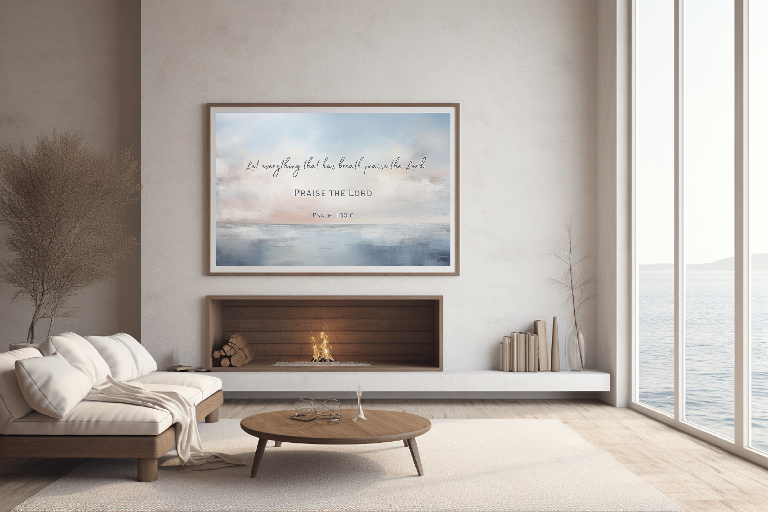 Samsung Frame TV Bible Verse Psalm 150 Scripture Let Everything That ...