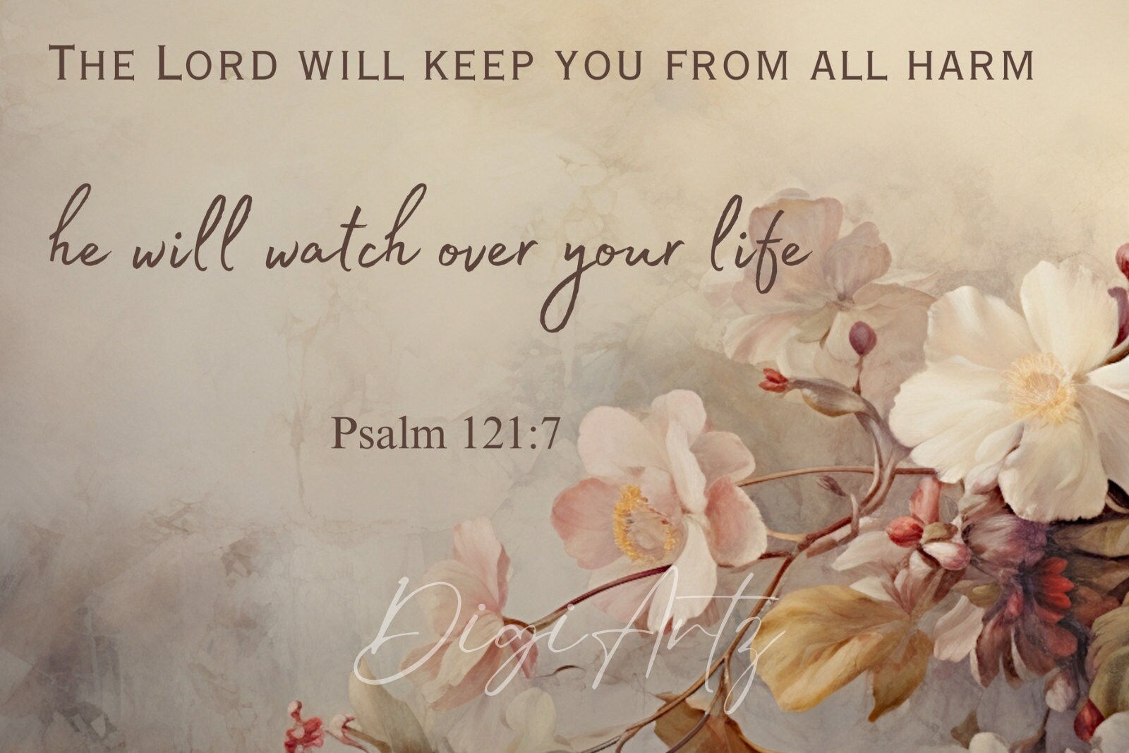 Samsung Frame TV Bible Verse Psalm 121 Scripture He Will Watch Over ...
