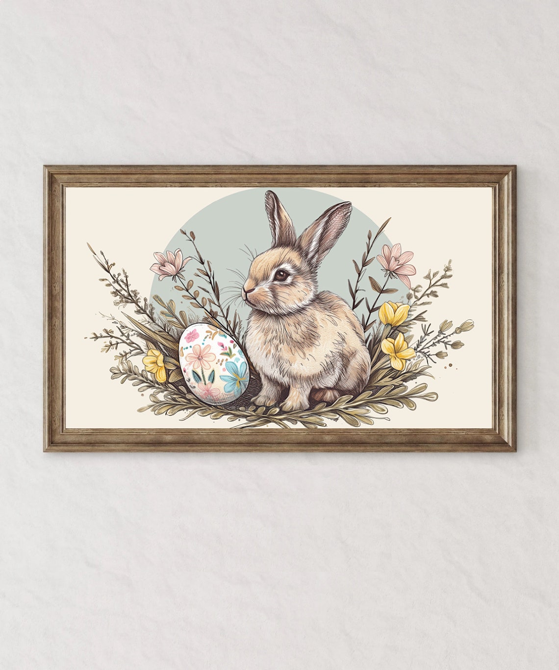 Samsung Frame TV Easter Bunny Wall Art Rabbit Easter Egg Frame TV ...