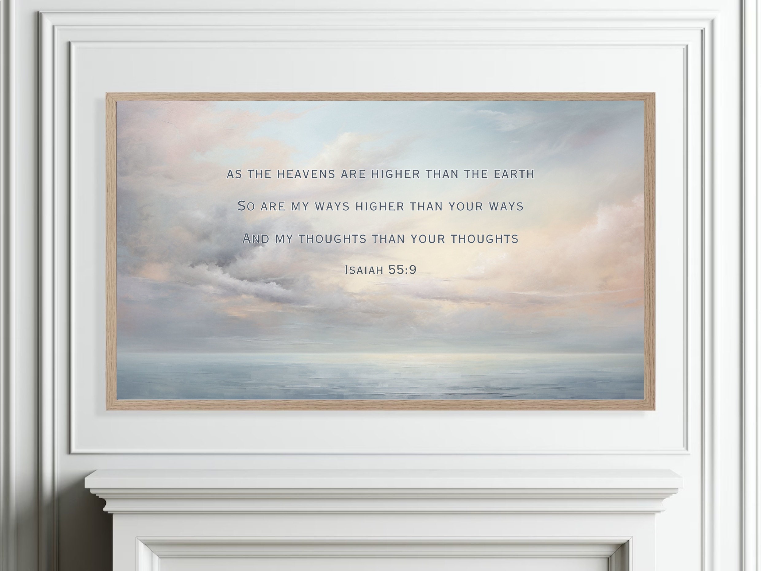Samsung Frame TV Bible Verse Isaiah 55 Scripture My Ways Higher Than ...
