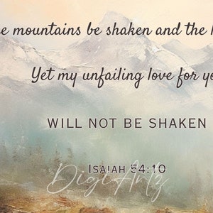 Samsung Frame TV Christian Art Bible Verse Isaiah 54 Scripture My ...