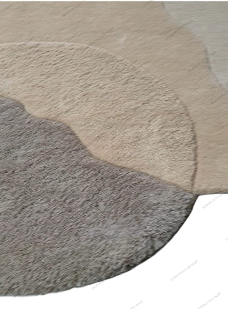 Minimalist Irregular Shape Rug,premium Quality Odd Shape Unique Area ...