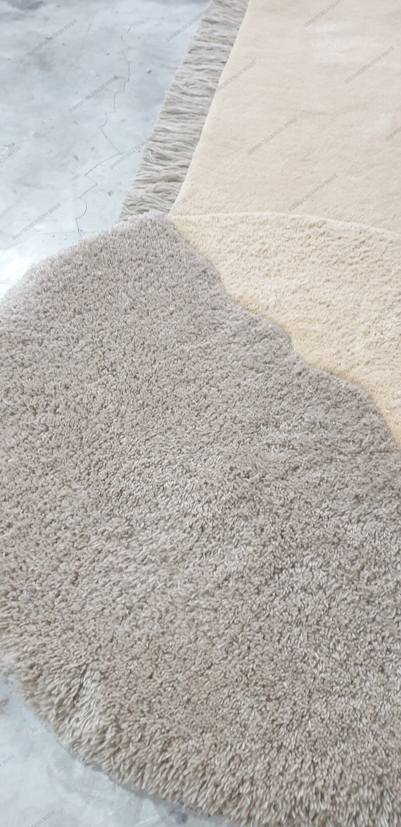 Minimalist Irregular Shape Rug,premium Quality Odd Shape Unique Area ...