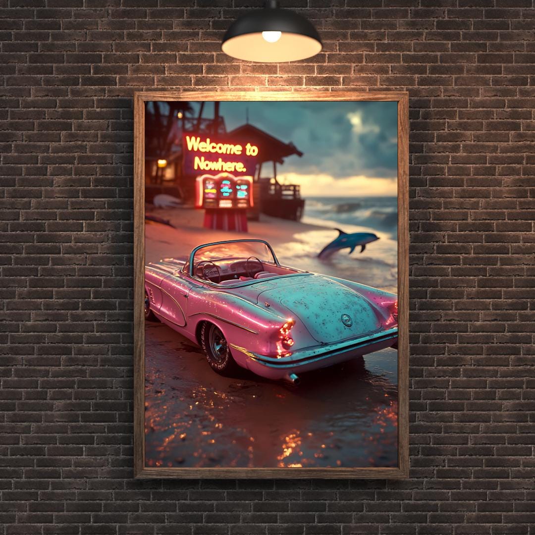 Retro 1950 Poster, Cozy 1950 Artwork, Home Decor, Vintage Vibe, Sci-fi ...