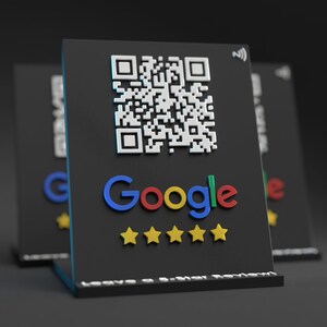 Bulk Large QR Stands W/ NFC TAG - Get Google Reviews, Share Website ...