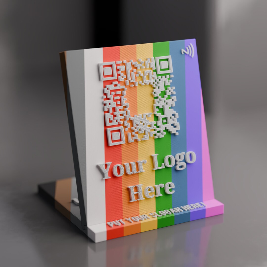 FULLY CUSTOM Qr Stand W/ NFC Chip Google Reviews, Social Media ...