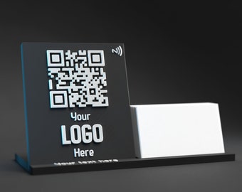 Acrylic QR Code Sign Business Instagram Facebook Social Media Sign ...
