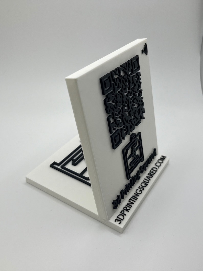 2 Pack Bundle QR Code Stand for Business/shop/store With NFC Chip ...