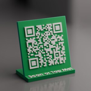 Customized Mini QR Stand With NFC Chip Boost Google Reviews, Drive ...