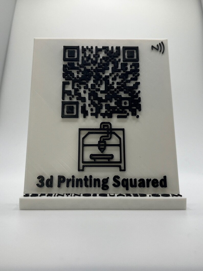 2 Pack Bundle QR Code Stand for Business/shop/store With NFC Chip ...