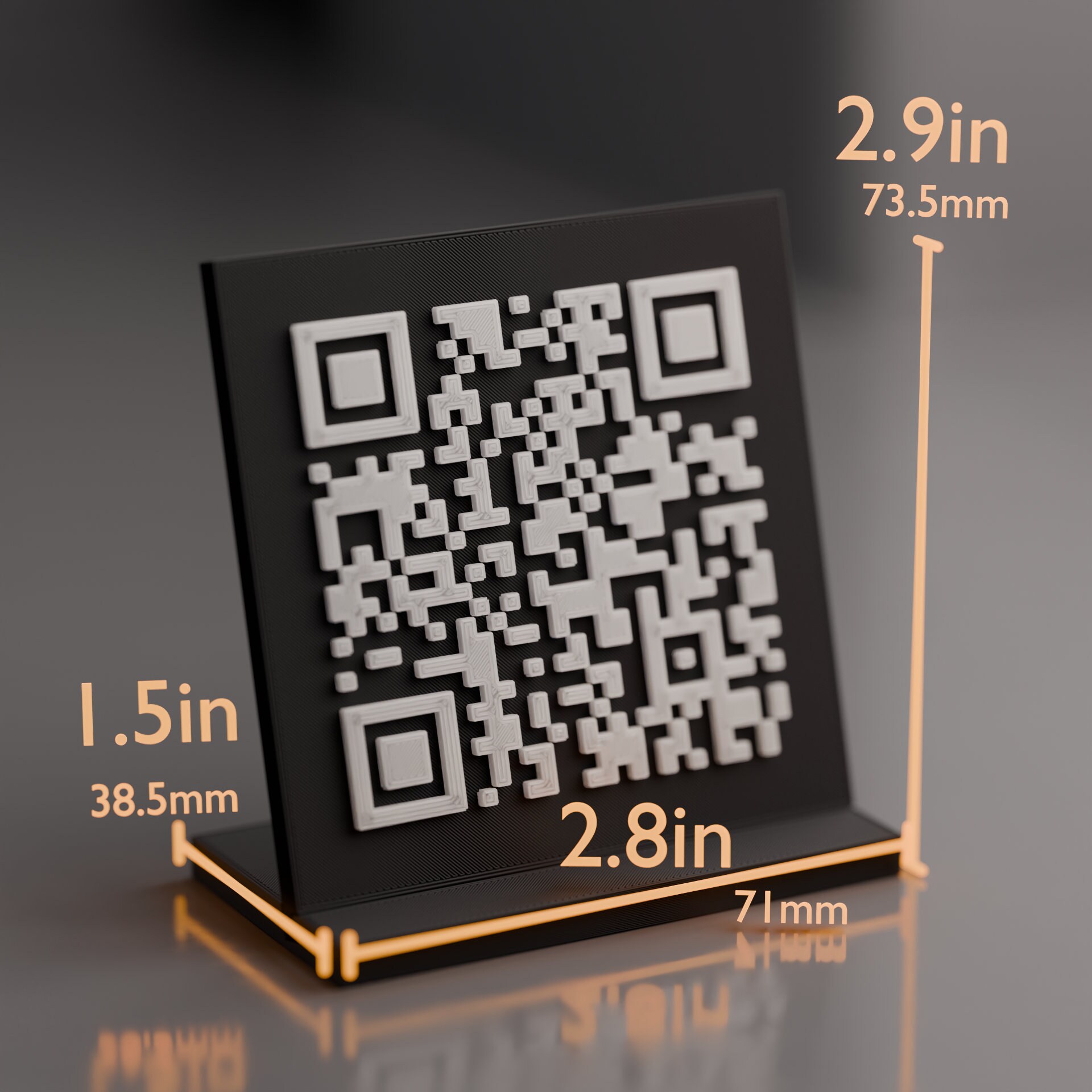 50 Mini Qr Stands W/ NFC Chip Google Reviews Sign, Social Media ...