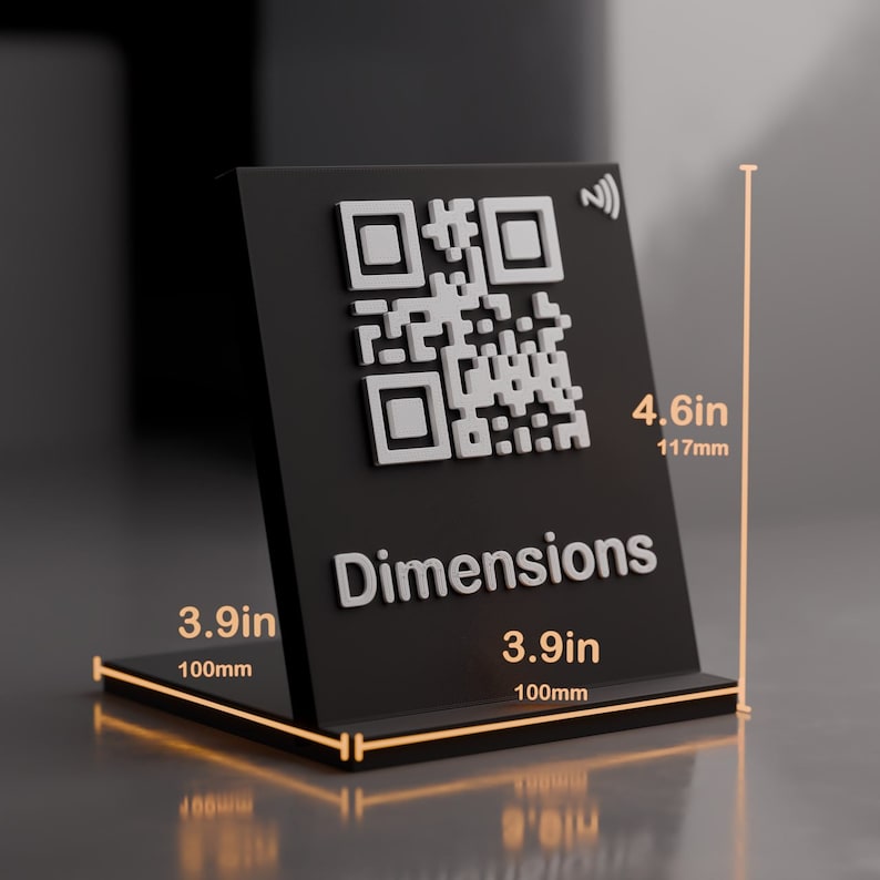 Google Review QR Stand With NFC TAG Customizable Link Only - Etsy