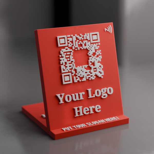 Custom Google Review Sign Nfc Stand Display and Qr Code - Etsy