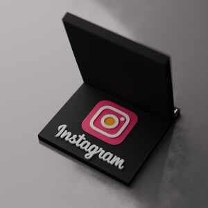 Instagram Qr Code Stand With Integrated NFC Chip for Social Media ...