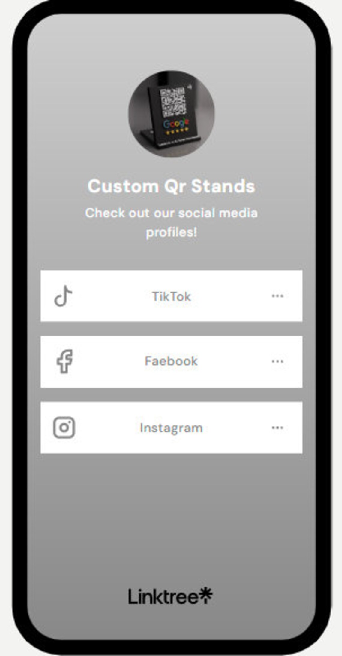 Instagram Qr Code Stand With Integrated NFC Chip for Social Media ...