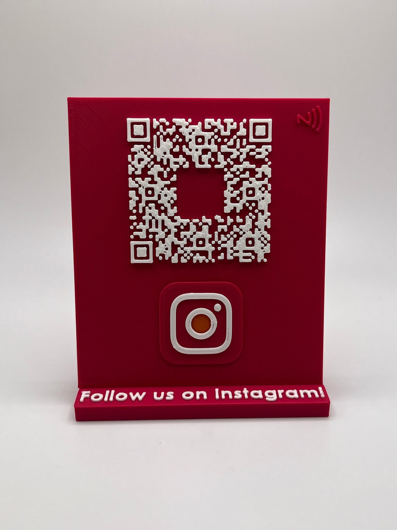 Instagram Qr Code Stand With Integrated NFC Chip for Social Media ...