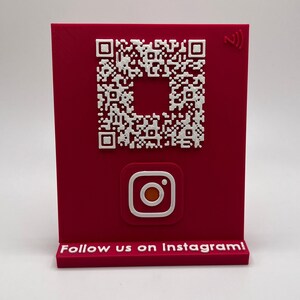 Instagram Qr Code Stand With Integrated NFC Chip for Social Media ...