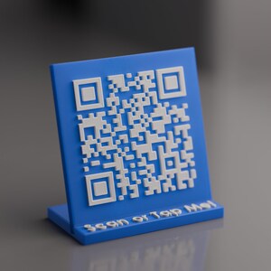 Customized Mini QR Stand With NFC Chip Boost Google Reviews, Drive ...