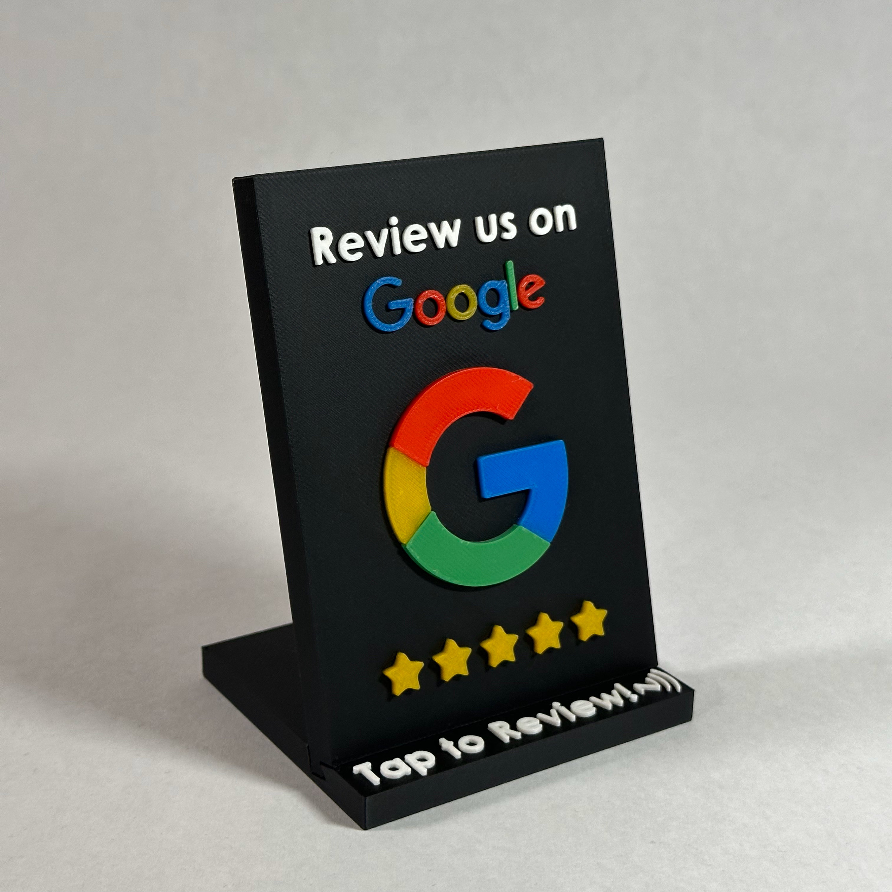 NFC Google Review Stand Tap for 5 Star Review Sign - Etsy
