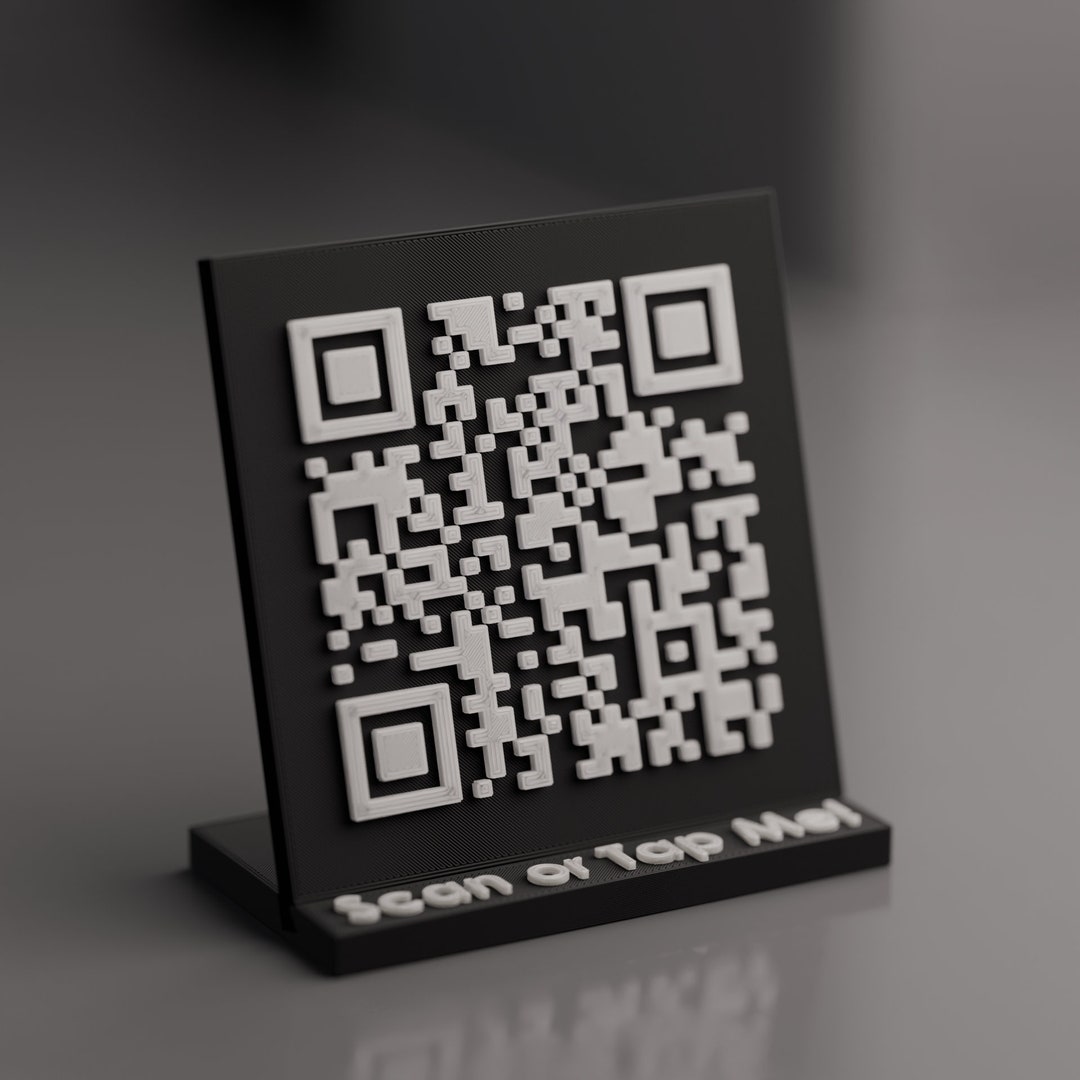 Customized Mini QR Stand With NFC Chip Boost Google Reviews, Drive ...