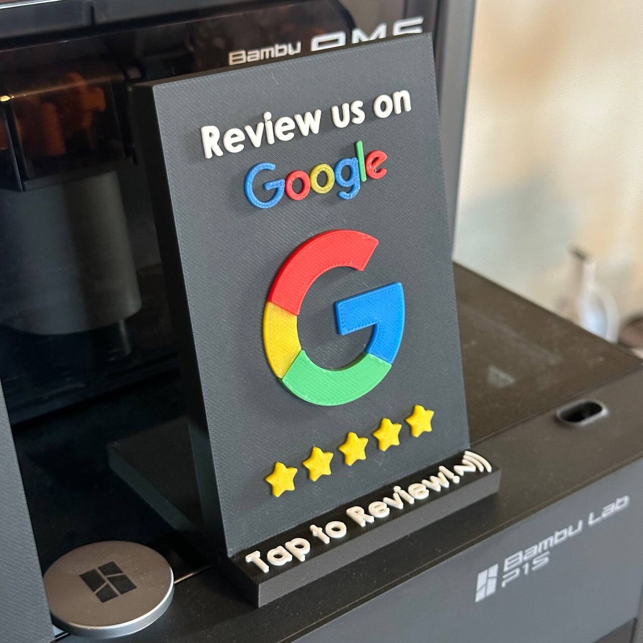 NFC Google Review Stand Tap for 5 Star Review Sign - Etsy