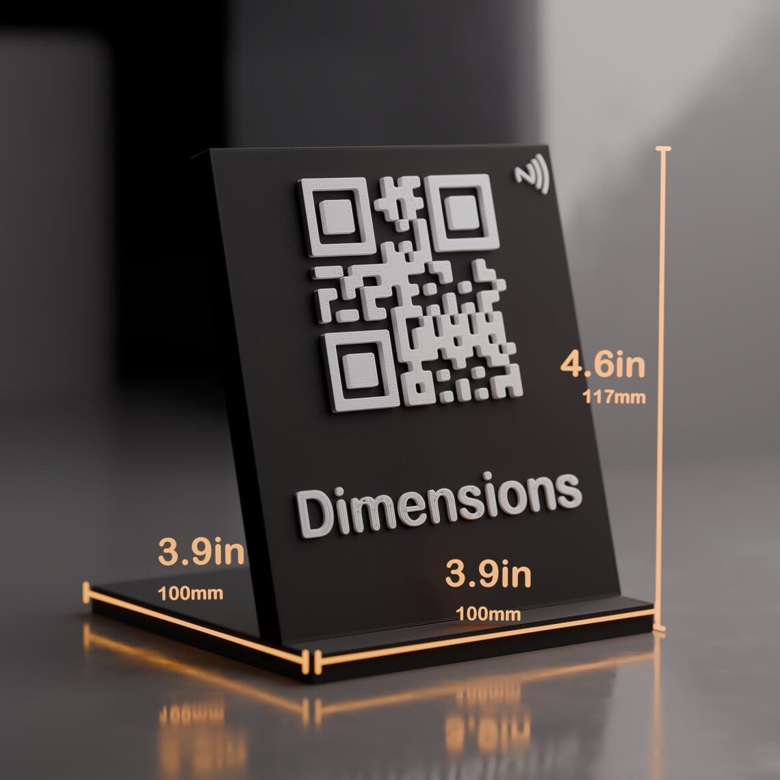 Instagram Qr Code Stand With Integrated NFC Chip for Social Media ...
