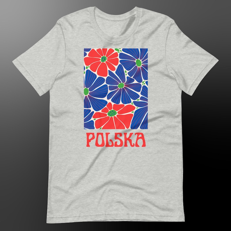 Polska Polish Poppies Shirt Quaint European Buildings Polish Travel ...