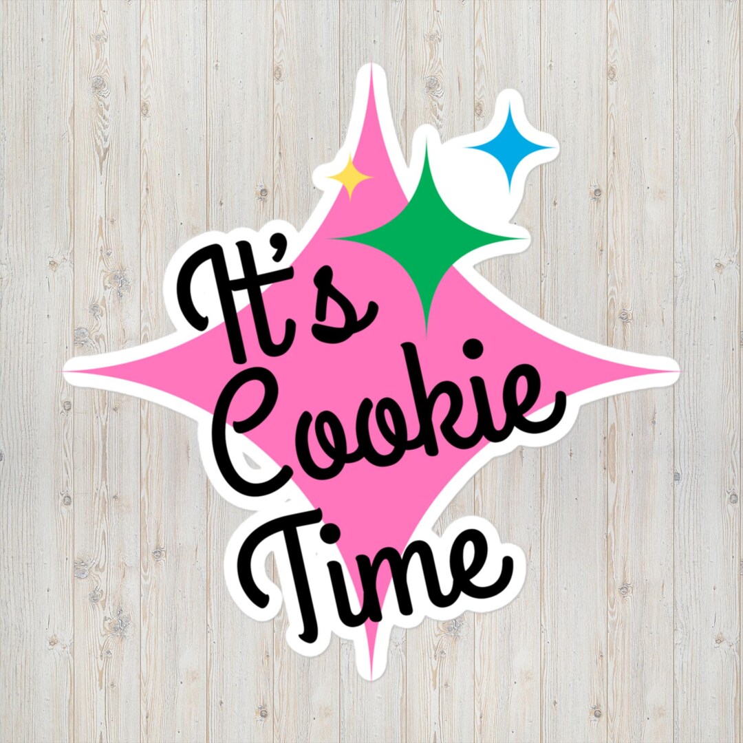 Cookie Time Girl Scout Sticker Retro Kitsch Troop Beverly Hills Mid ...