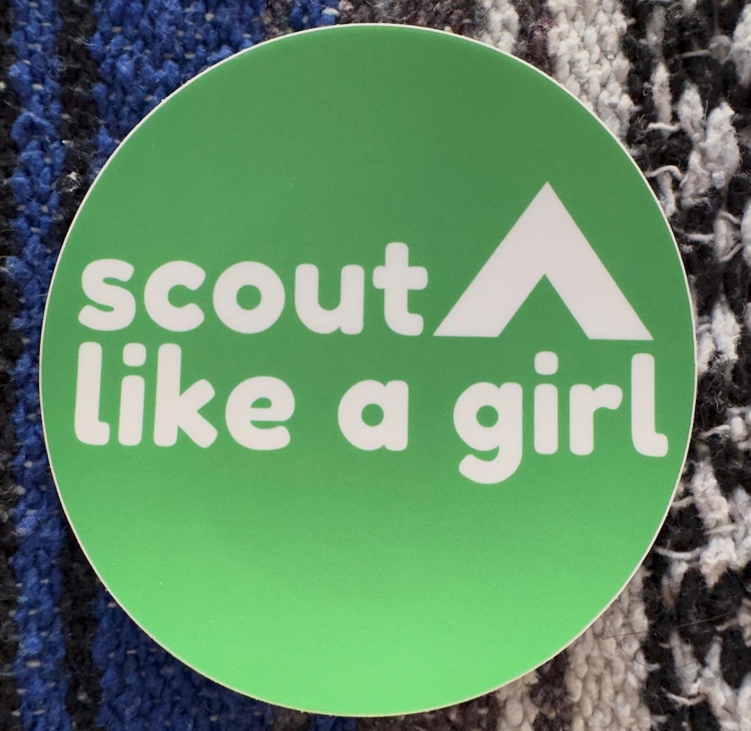 Scout Like A Girl Sticker Kitsch Girl Scout Daisy Brownie Junior ...