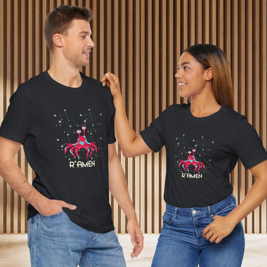 Flying Spaghetti Monster T-shirt: Pastafarian R'amen Noodly Appendage - Etsy