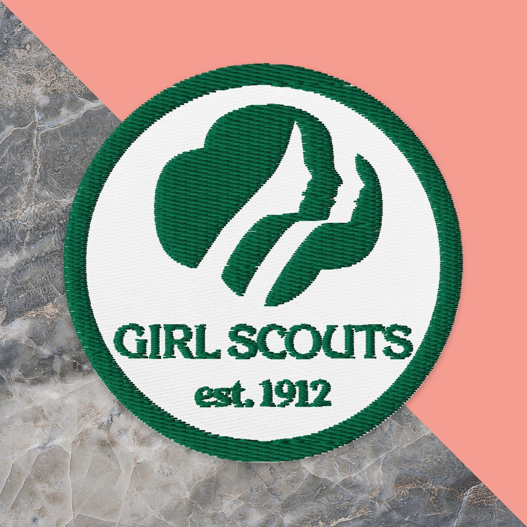 Girl Scout Patch Vintage Logo Girl Scout Gift Girl Power Badge Brownie ...